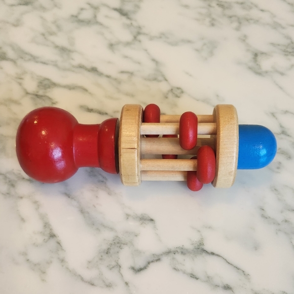 Toys | Montgomery Schoolhouse Wooden Spin Heirloom Hardwood Rattle ...